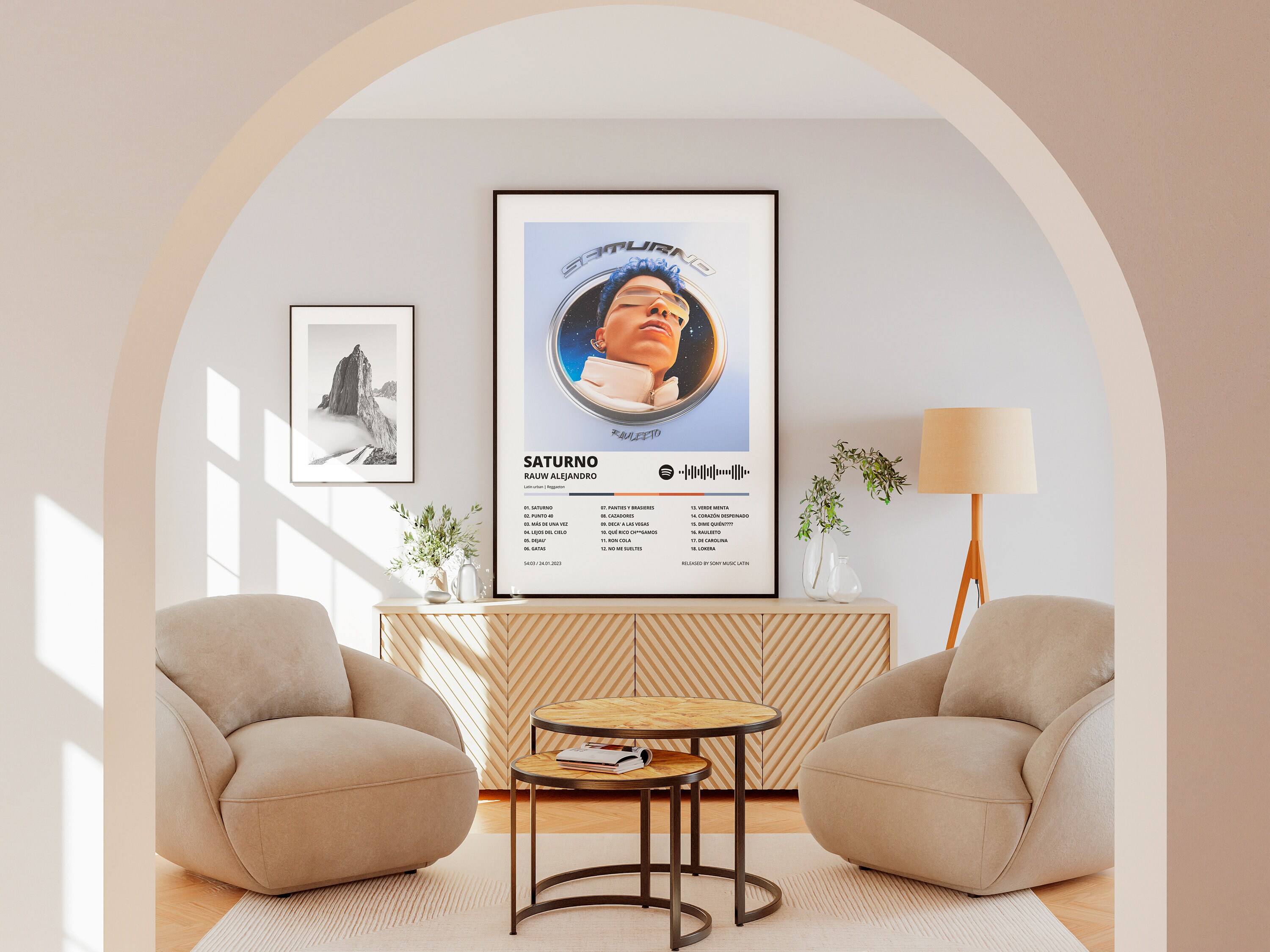 SATURN, Rauw Alejandro, Digital Printable, Poster, Album Cover, Home ...