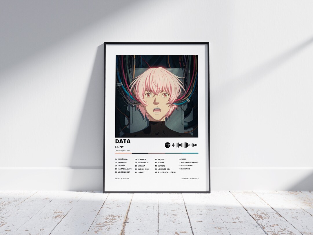 Buy Data Tainy Digital Printable Poster Album Cover Home Online in ...