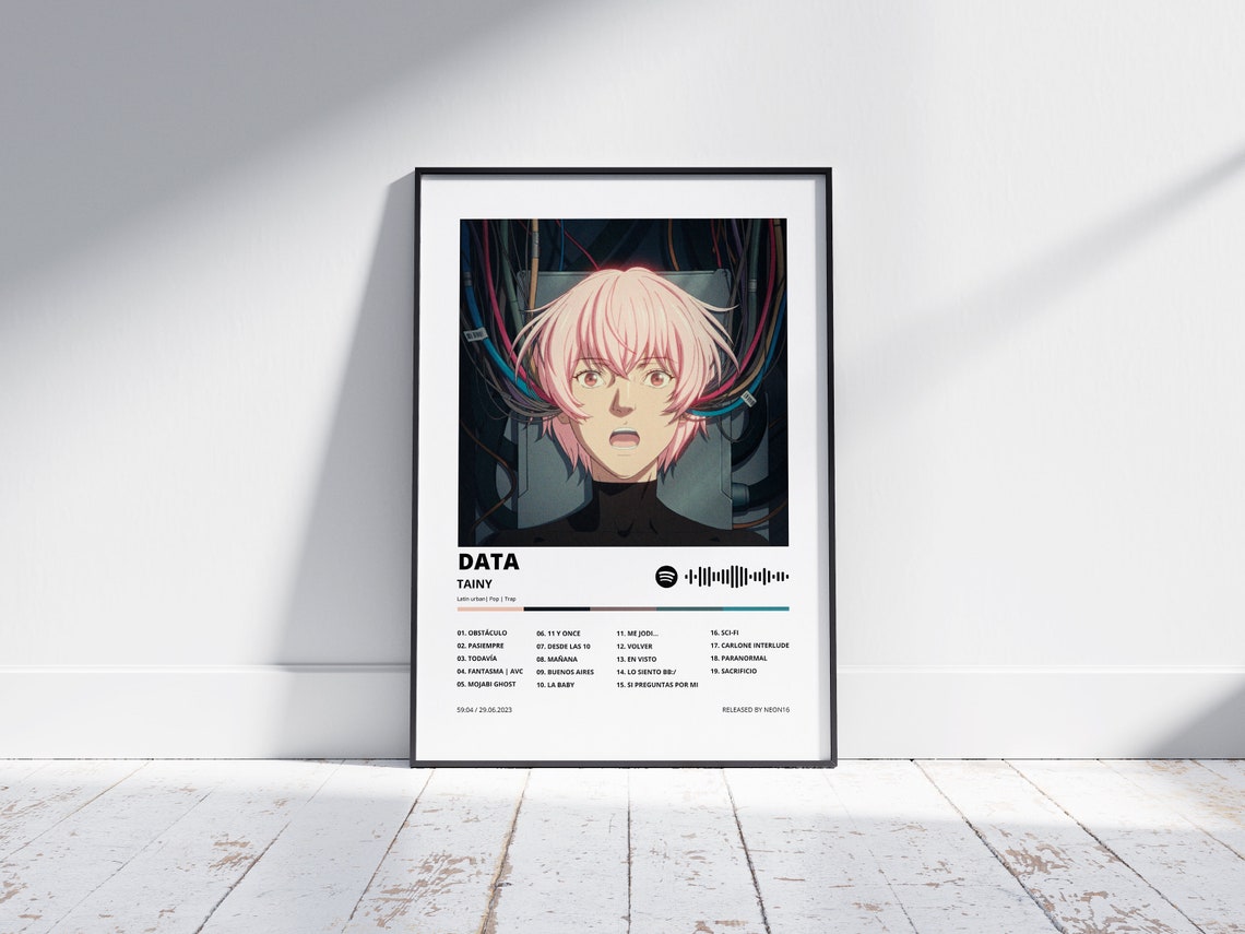 Data, Tainy, Digital Printable, Poster, Album Cover, Home Decor - Etsy