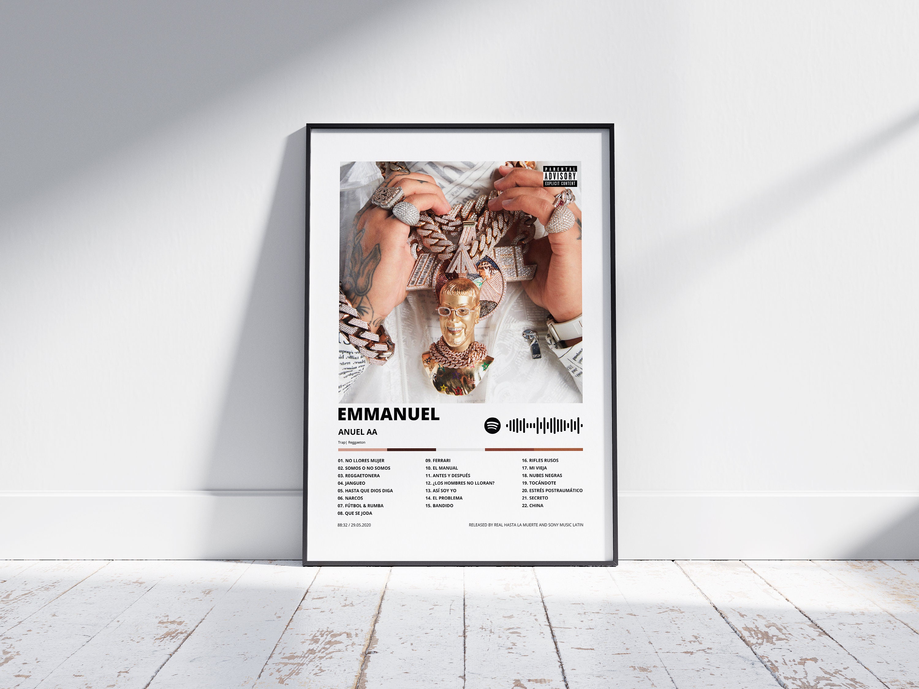 EMMANUEL, Anuel AA, Digital Printable, Poster, Album Cover, Home ...