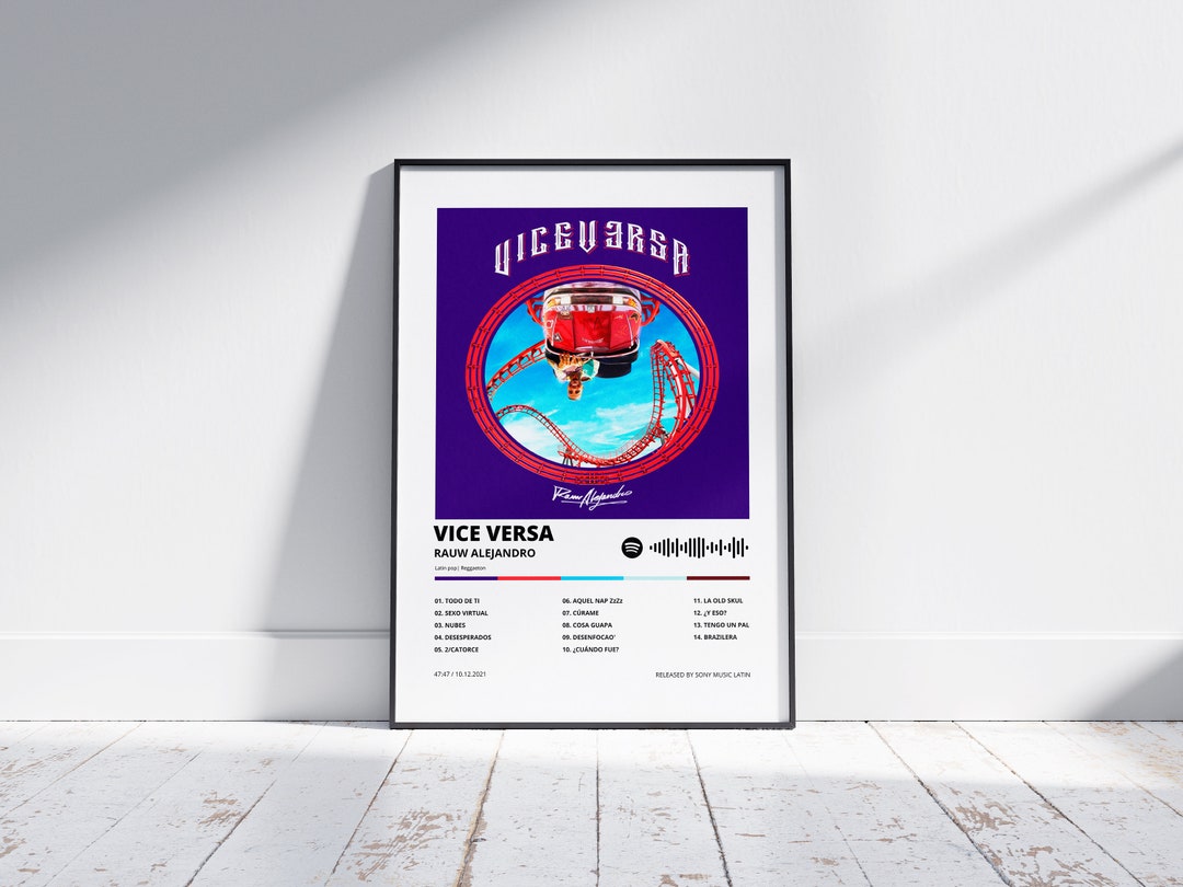 VICE VERSA, Rauw Alejandro, Digital Printable, Poster, Album Cover ...