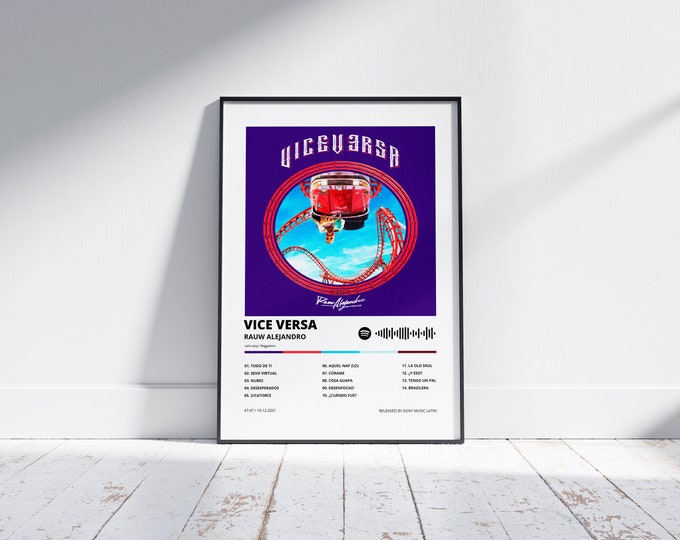 VICE VERSA, Rauw Alejandro, Digital Printable, Poster, Album Cover ...