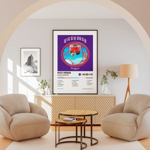 VICE VERSA, Rauw Alejandro, Digital Printable, Poster, Album Cover ...
