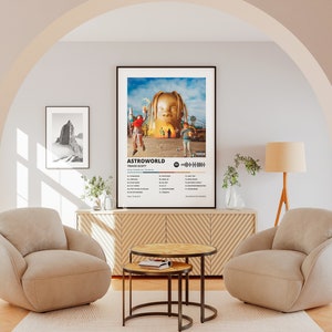 Astroworld, Travis Scott, Digital Printable, Poster, Album Cover, Home ...