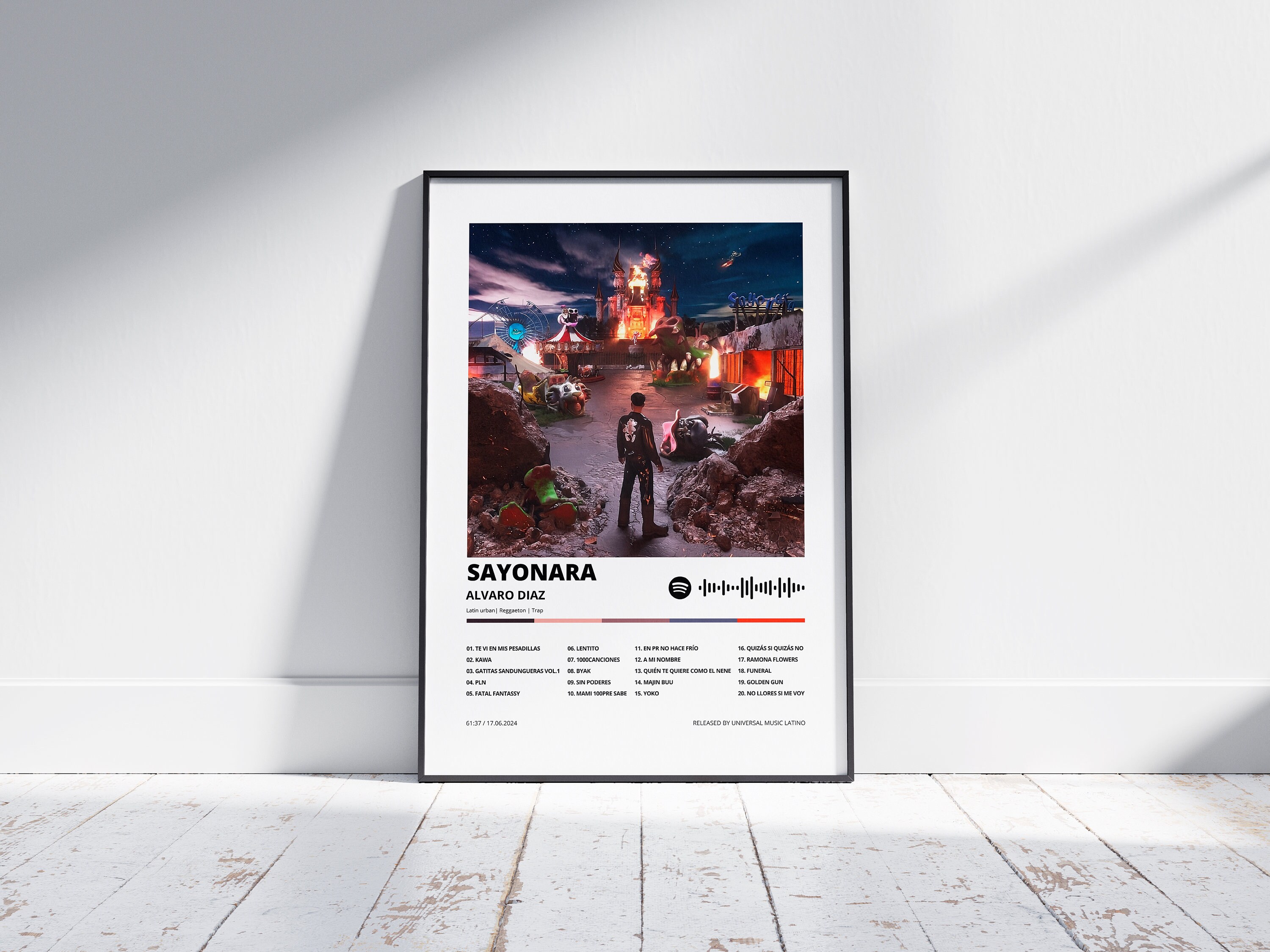 SAYONARA, Alvaro Diaz, Digital Printable, Poster, Album Cover, Home ...