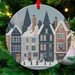 Winter Village Digital Art, Snowy Town Wall Art, Christmas Village ...