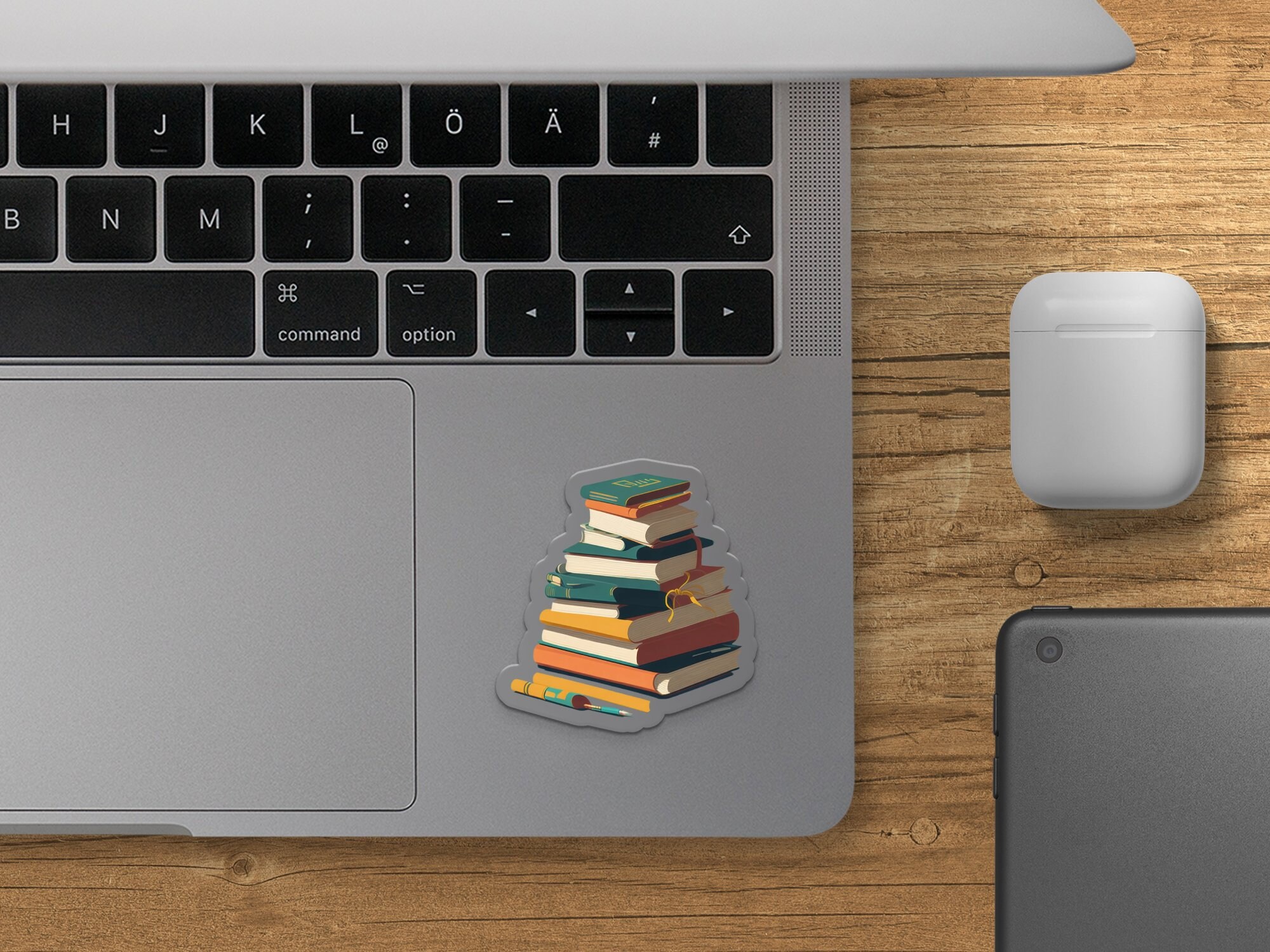 Stack of Vintage Books Digital Download, Printable Art, Book Lover Gift ...