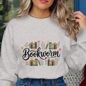 Bookworm Digital Print, Book Lovers Art, Reading Decor, Book Nook Wall ...