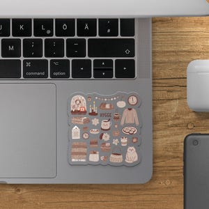 Cute Cozy Winter Hygge Digital Art Set, Printable Illustrations for ...