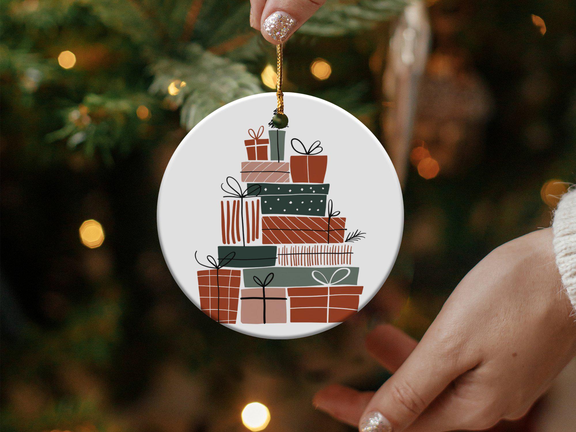 Christmas Gifts Clipart, Holiday Present Illustration, Festive Gift ...