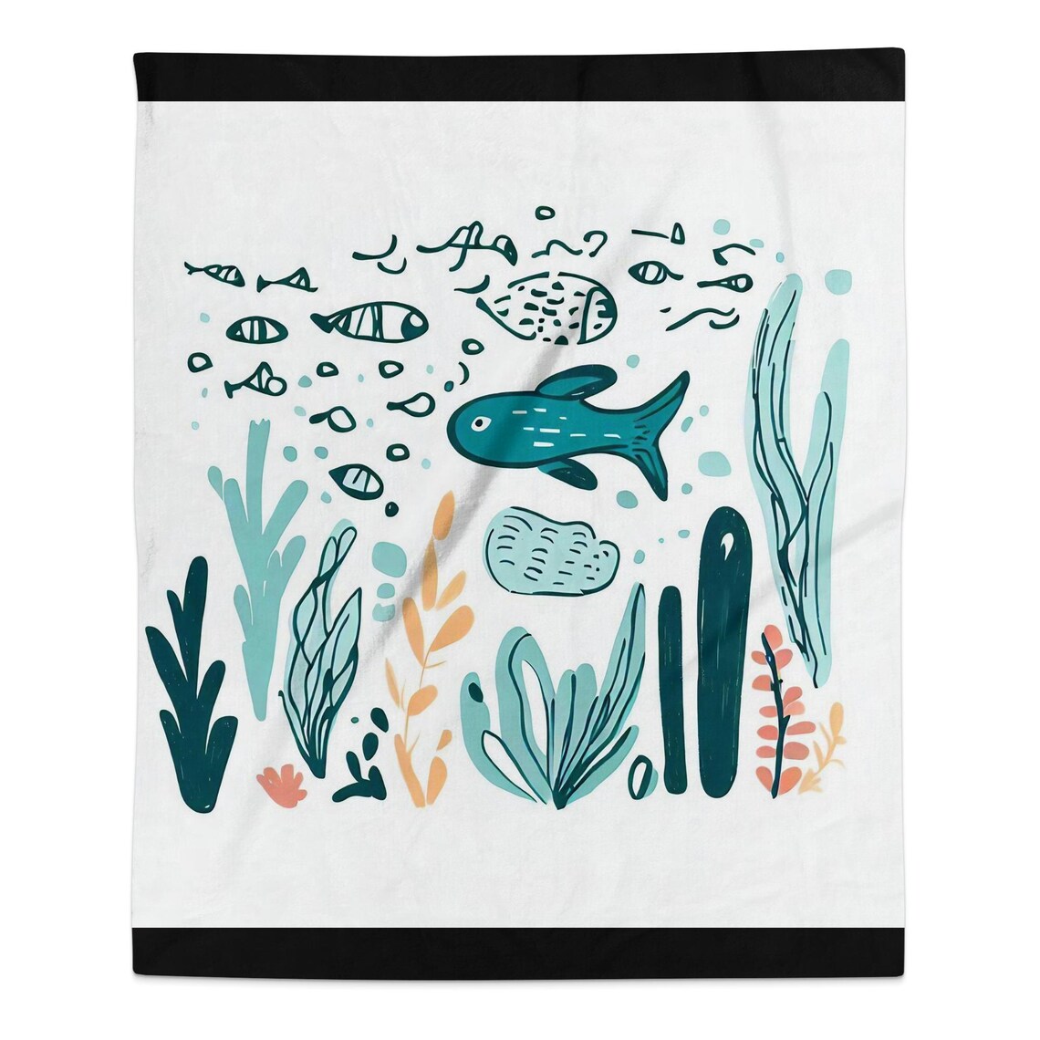 Underwater Ocean Scene Digital Poster Print Wall Art Kids Room Decor ...