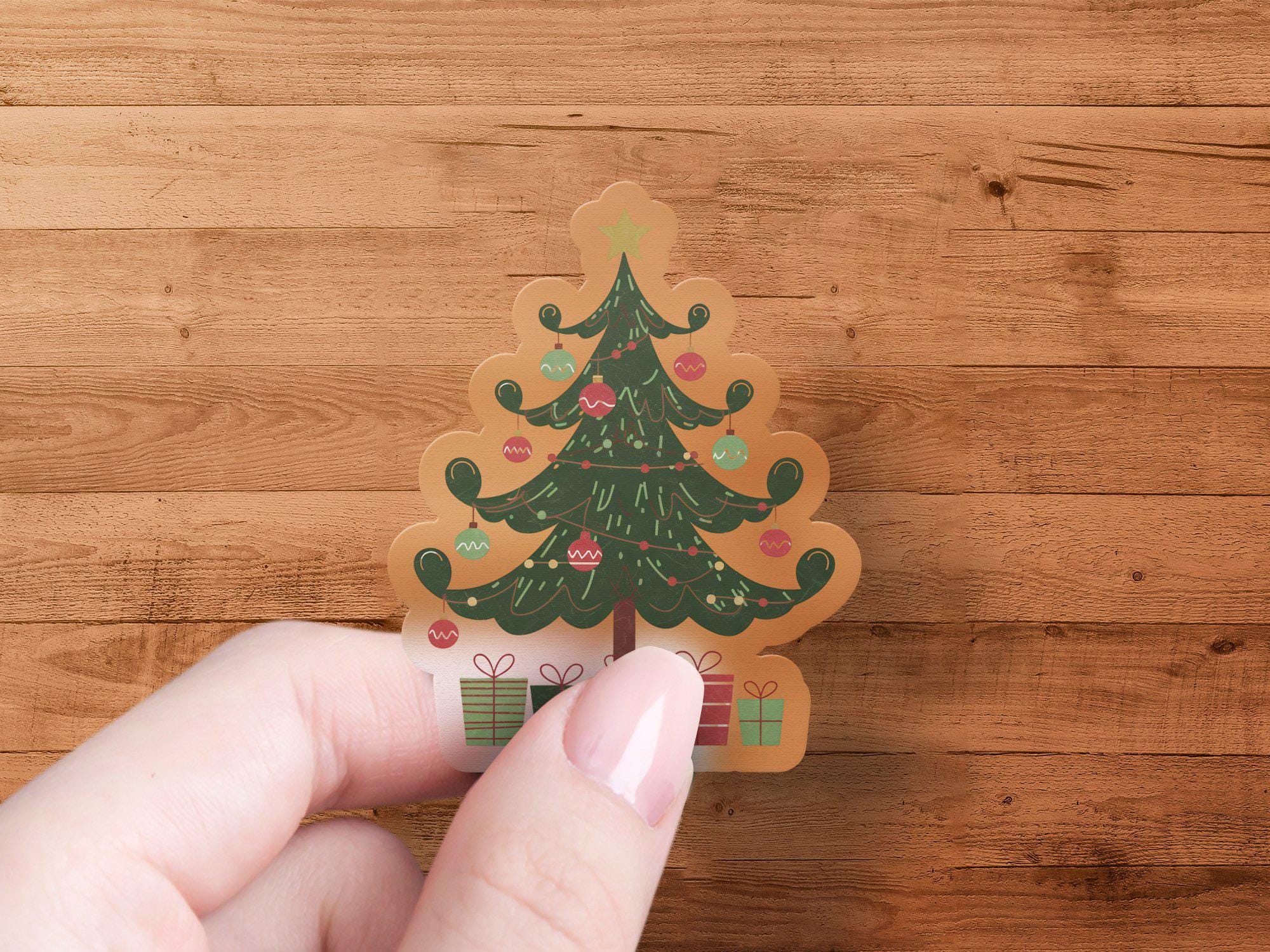 Christmas Tree Digital Download, Holiday Wall Art, Festive Printable ...