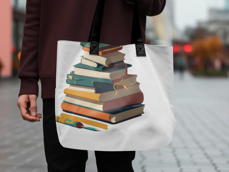 Stack of Vintage Books Digital Download, Printable Art, Book Lover Gift ...