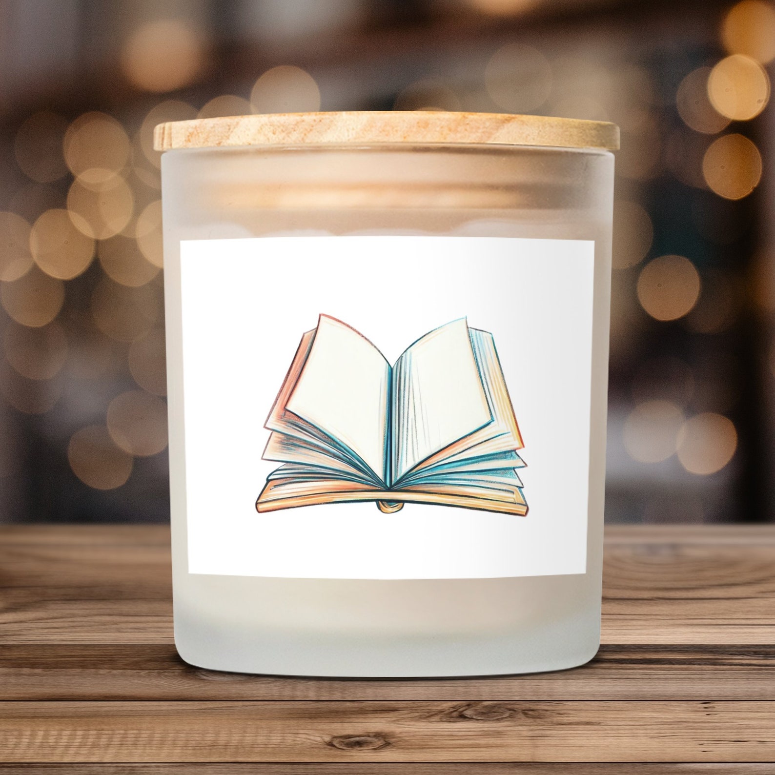Open Book Illustration Print, Digital Download Wall Art, Home Office ...