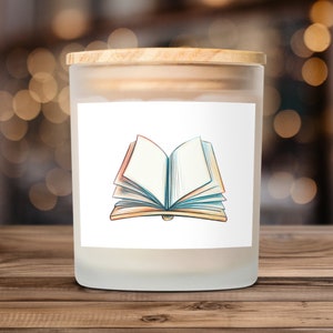 Open Book Illustration Print, Digital Download Wall Art, Home Office ...