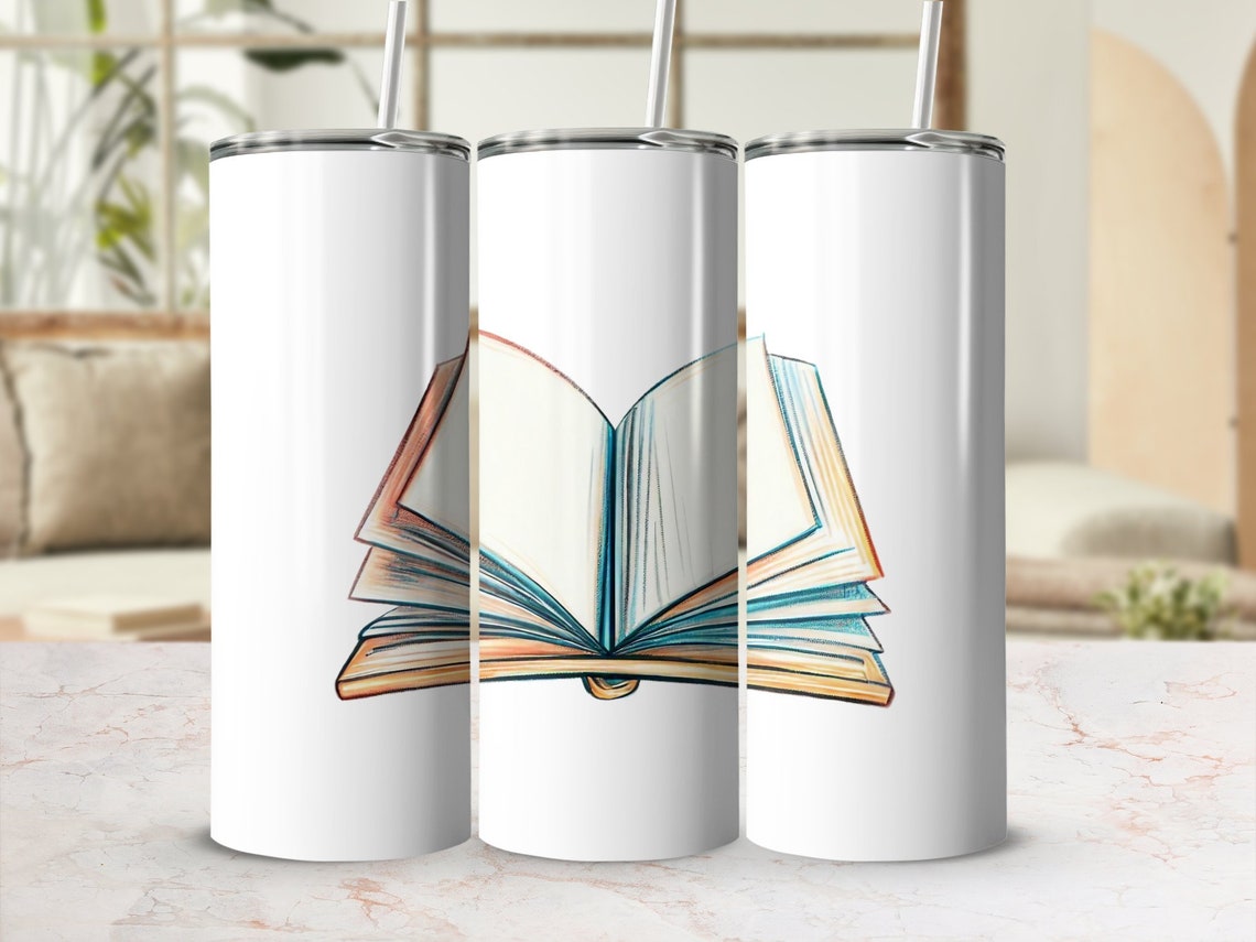 Open Book Illustration Print, Digital Download Wall Art, Home Office ...