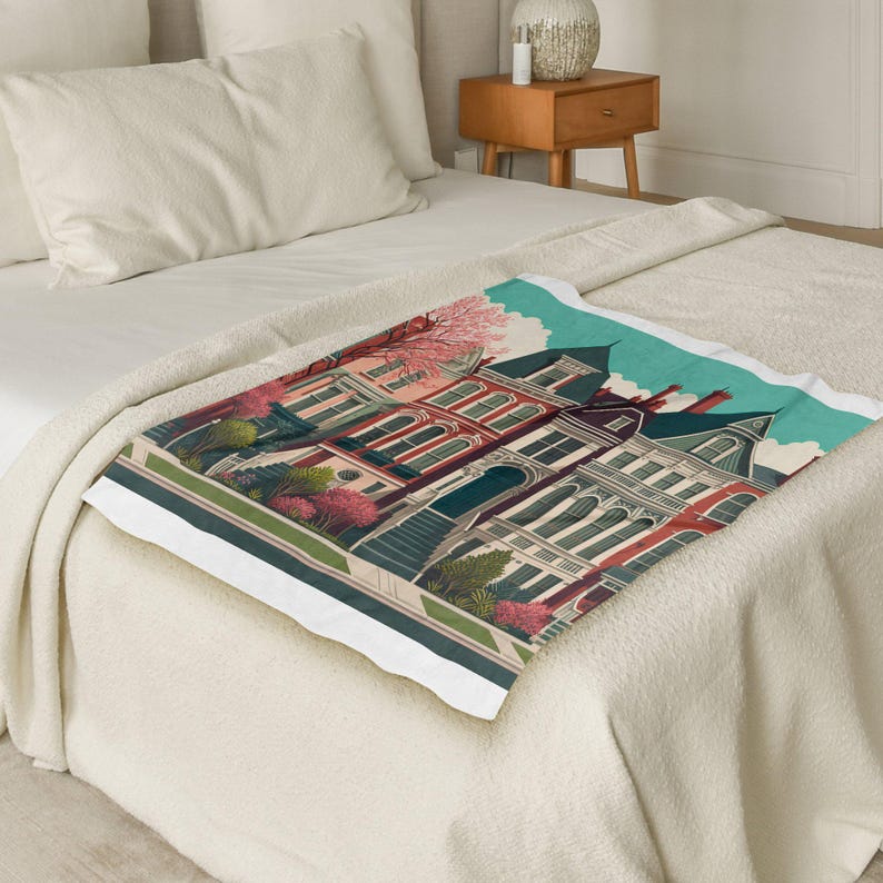 Colorful Victorian Houses Digital Art Print, Wall Art Decor, Printable ...