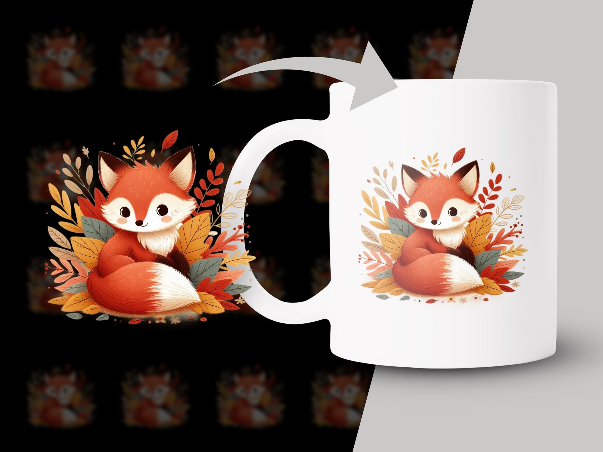 Cute Fox Illustration, Woodland Animal Print, Nursery Art Decor ...
