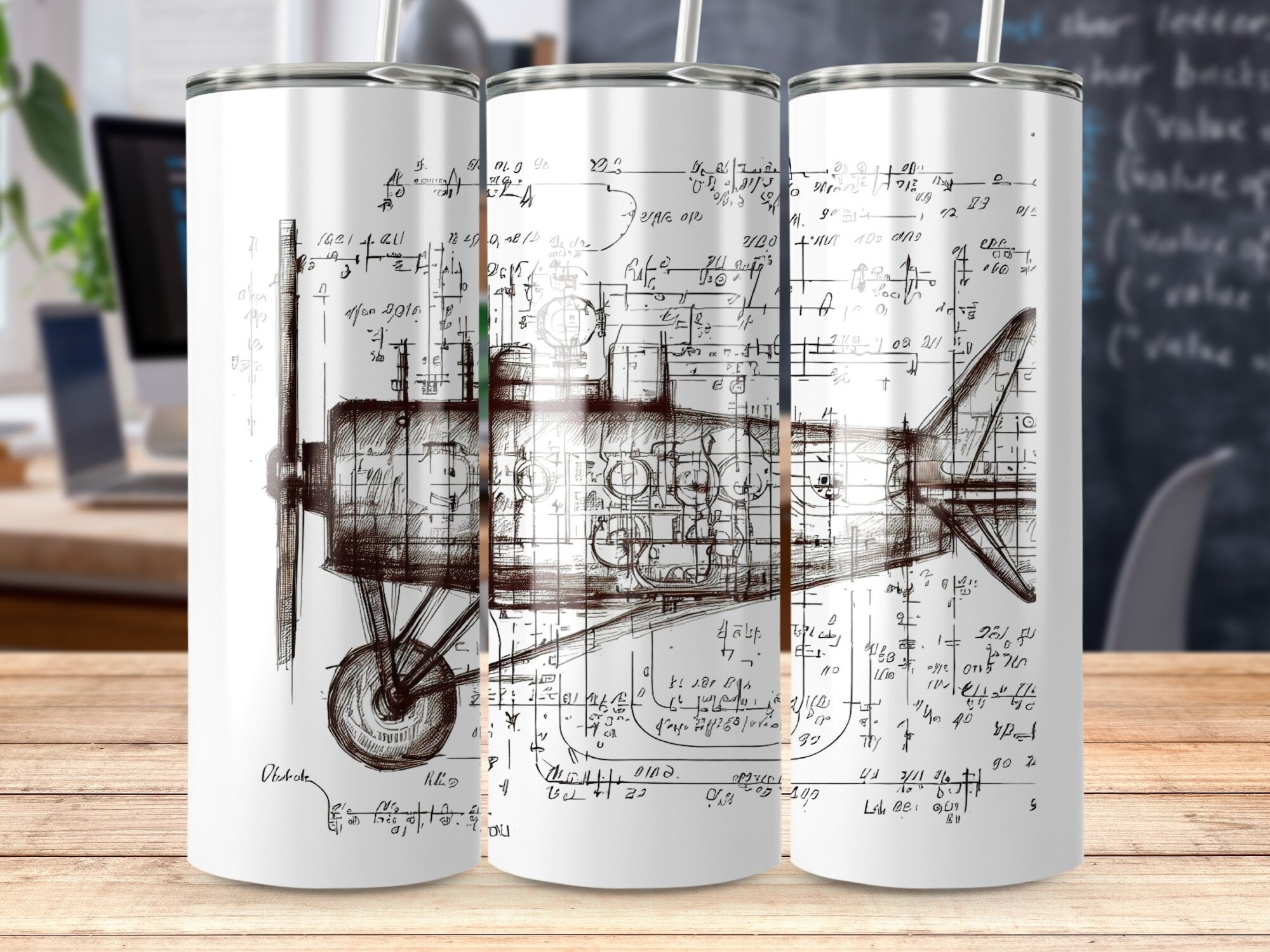 Vintage Airplane Blueprint Wall Art, Aviation Poster Printable ...