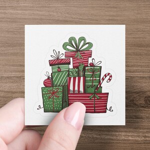 Christmas Presents Clipart, Holiday Gift Boxes Illustration, Festive ...
