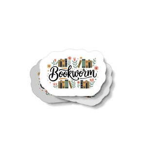 Bookworm Digital Print, Book Lovers Art, Reading Decor, Book Nook Wall ...