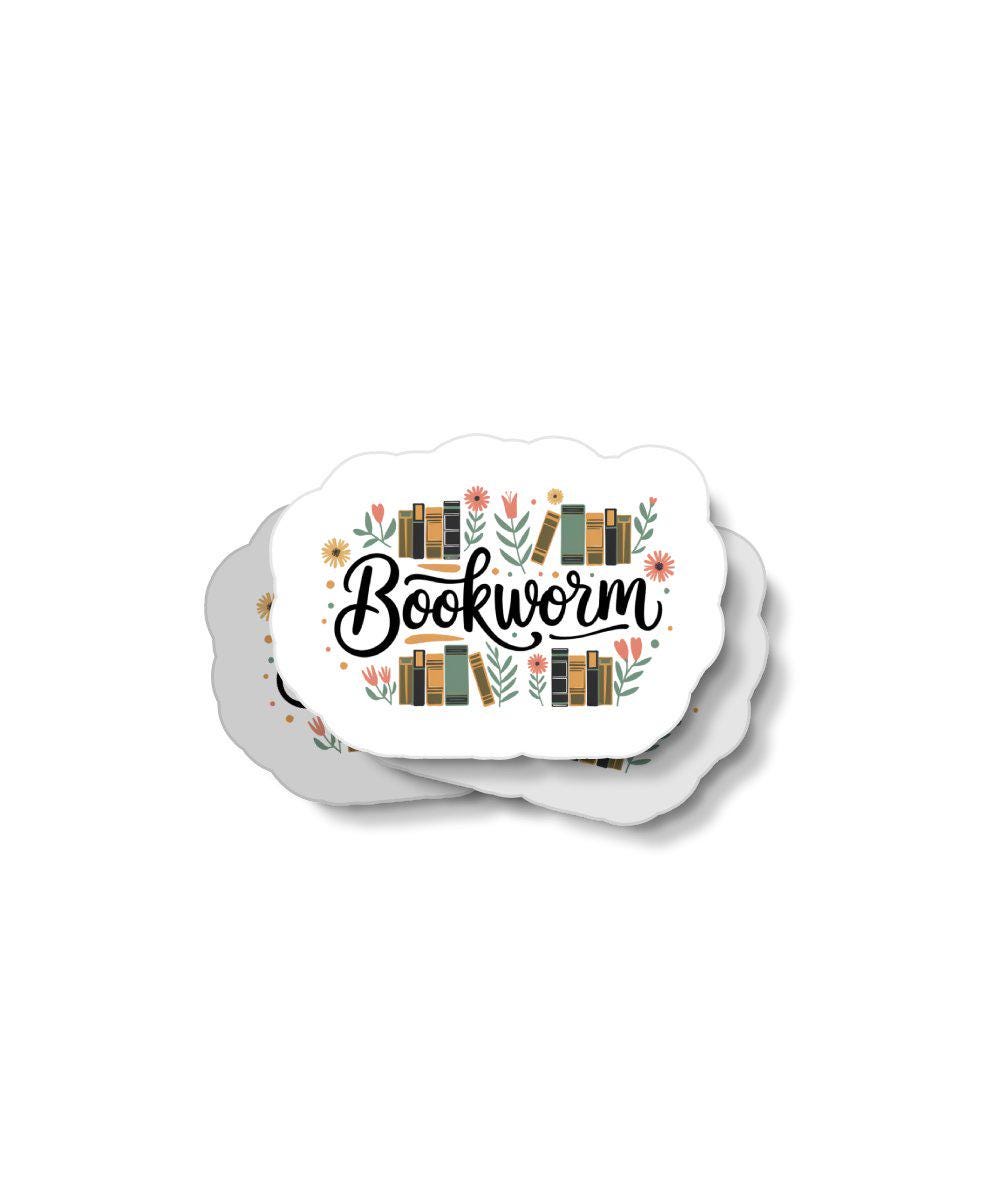 Bookworm Digital Print, Book Lovers Art, Reading Decor, Book Nook Wall ...