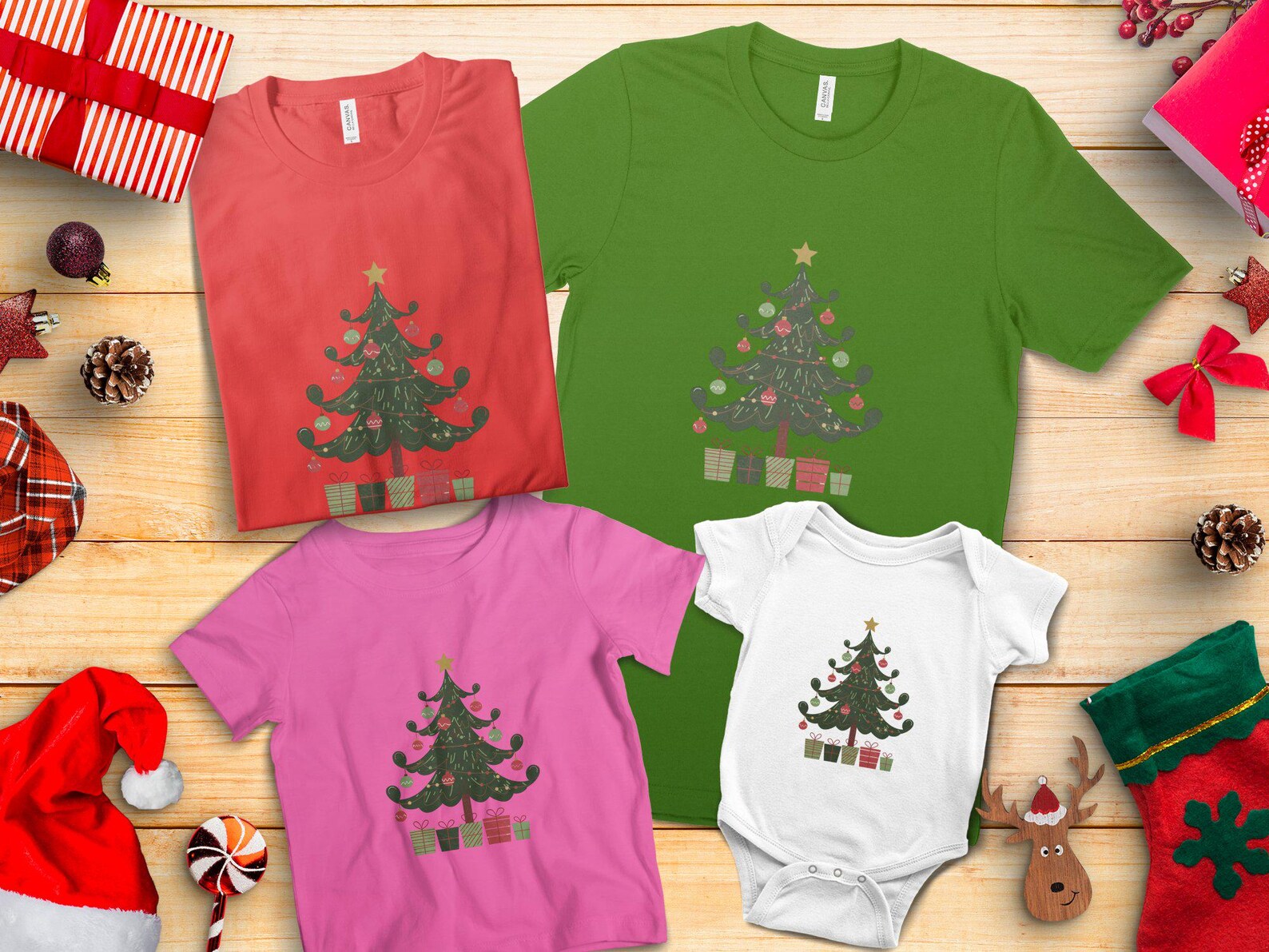 Christmas Tree Digital Download, Holiday Wall Art, Festive Printable ...