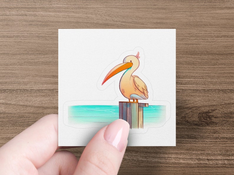 Pelican Art Print Digital Download Bird Illustration Beach Decor ...