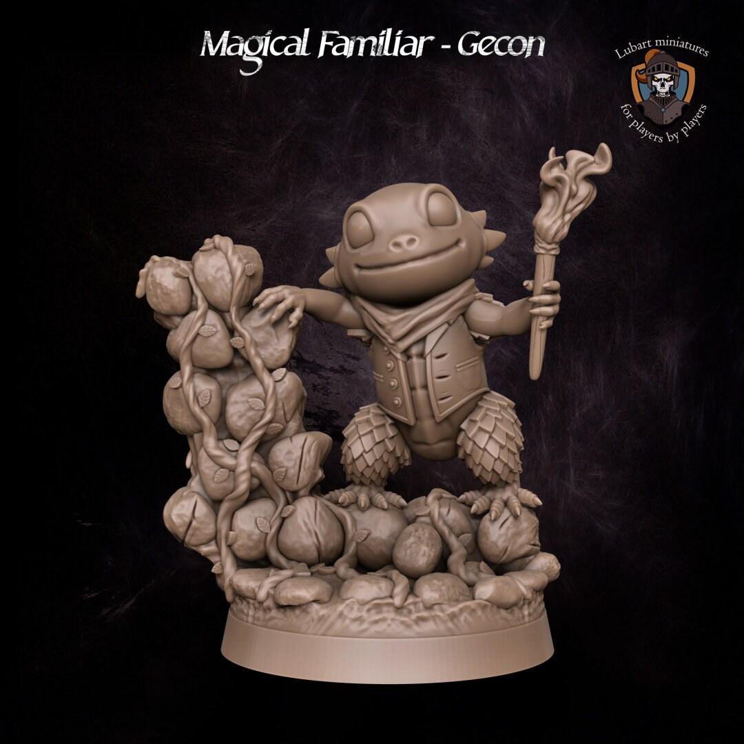 Gecon - Magical Familiar - Lubart Miniatures | D&D Fantasy RPG ...