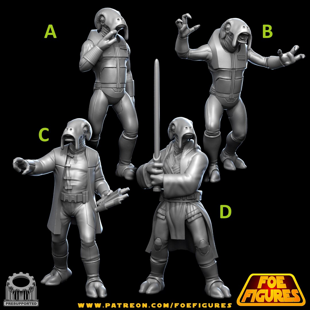 Selkath - Foe Figures | Legion Compatible RPG - 3d Printed - Etsy