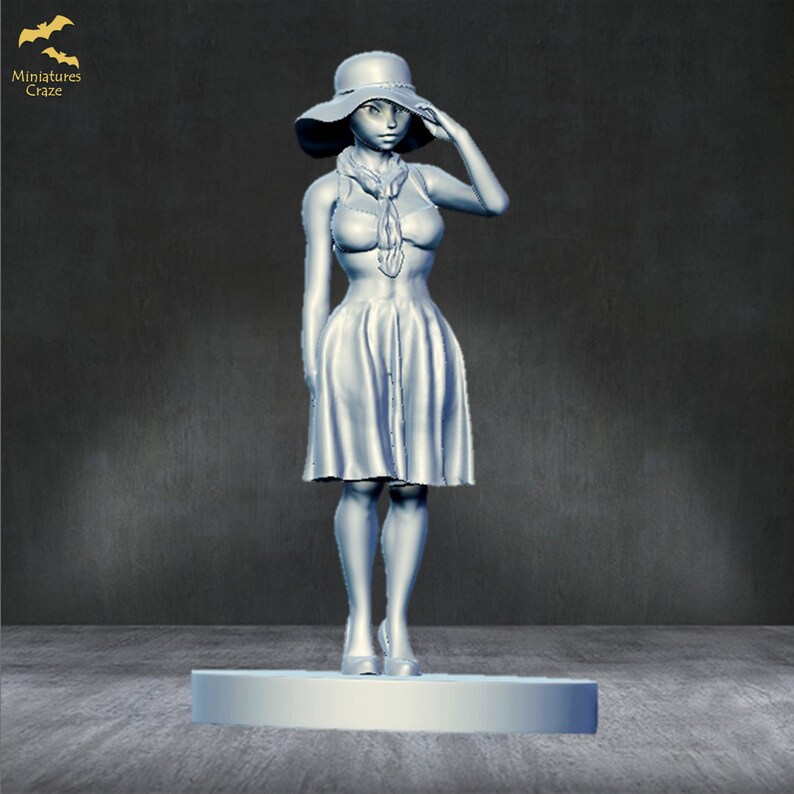 Female 1920s Investigator 10 With Big Floppy Hat - Miniaturescraze ...