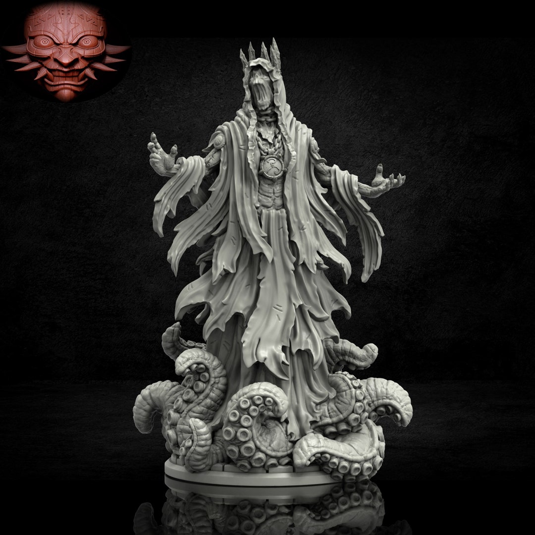 The King in Yellow Miniature: 3D Printed Resin Figure (28mm/32mm) - Etsy