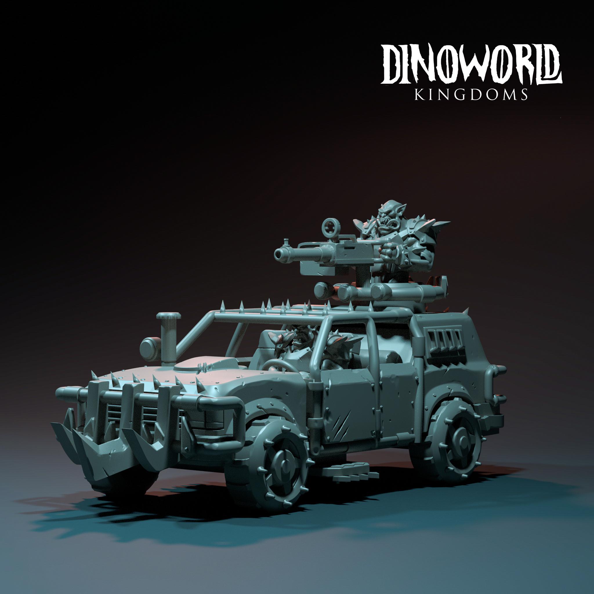 Orc Explorer Truck Dinoworld Kingdom Grimdark D&D Fantasy RPG 3D ...
