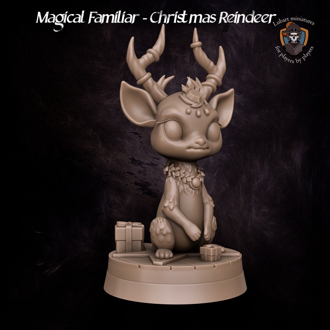 Christmas Reindeer - Magical Familiar - Lubart Miniatures | D&D Fantasy ...