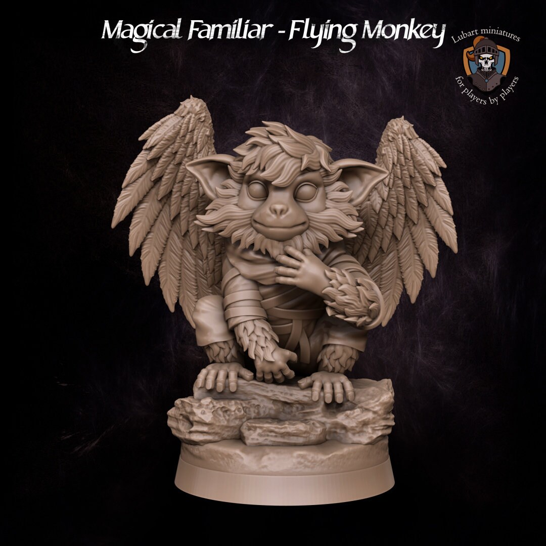 Flying Monkey - Magical Familiar - Lubart Miniatures | D&D Fantasy RPG ...