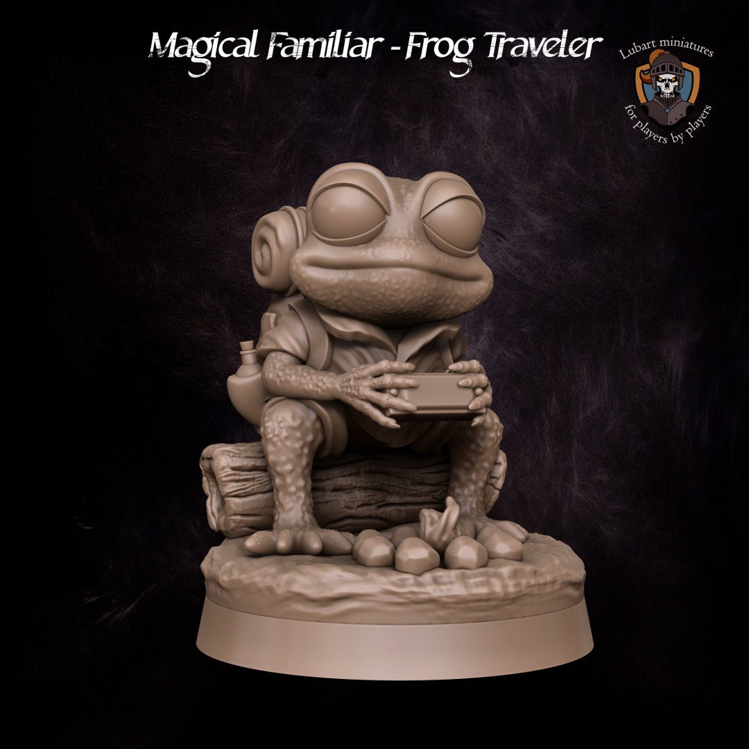 Frog Traveller - Magical Familiar - Lubart Miniatures | D&D Fantasy RPG ...