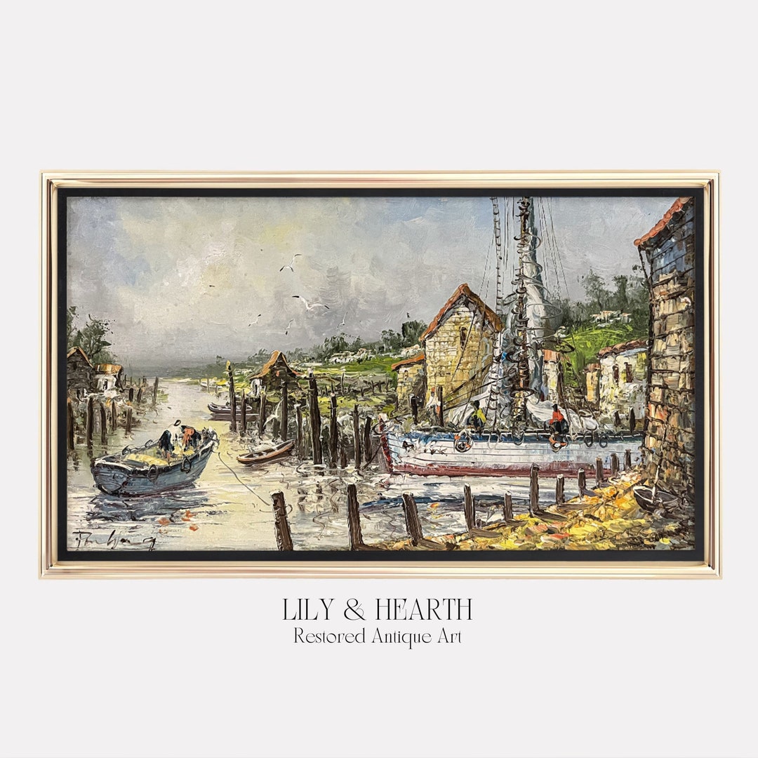 Impasto Irish Bay - Restored 19th Century Impressionism - Art Printable ...