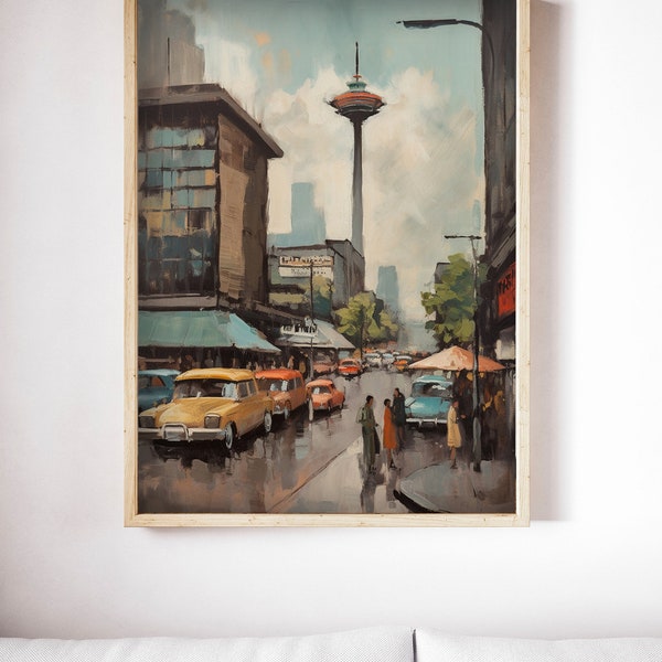Seattle Oil Painting - Etsy