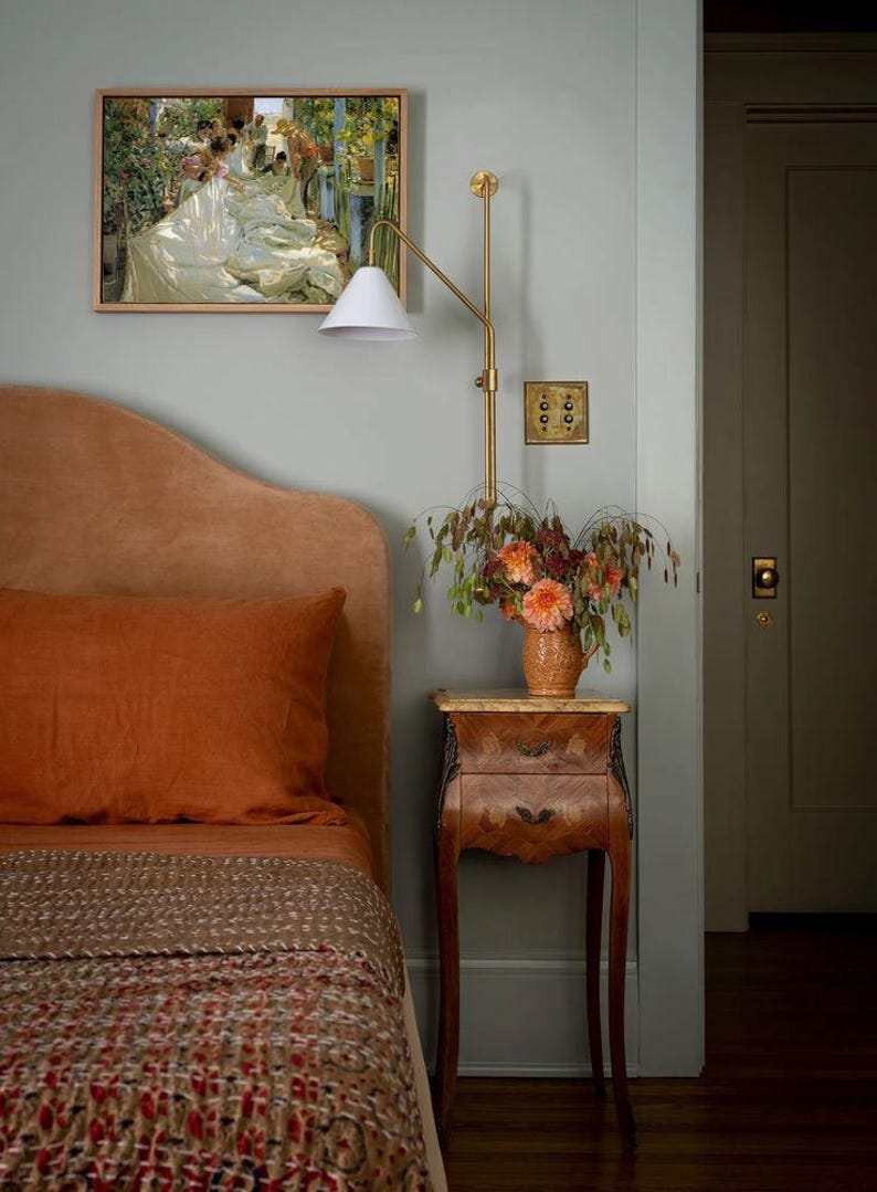 Mending the Sail - Restored Vintage Art - 19th Century Impressionism ...