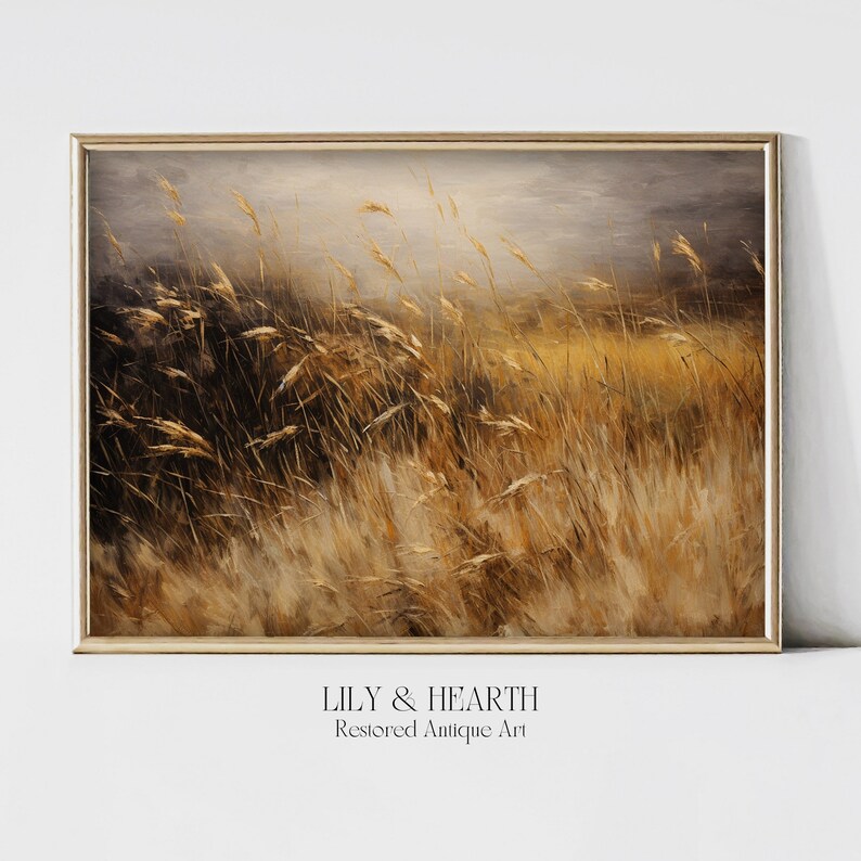 Impressionist Wheat Field - Autumn Decor - Vintage Art Printable - Etsy