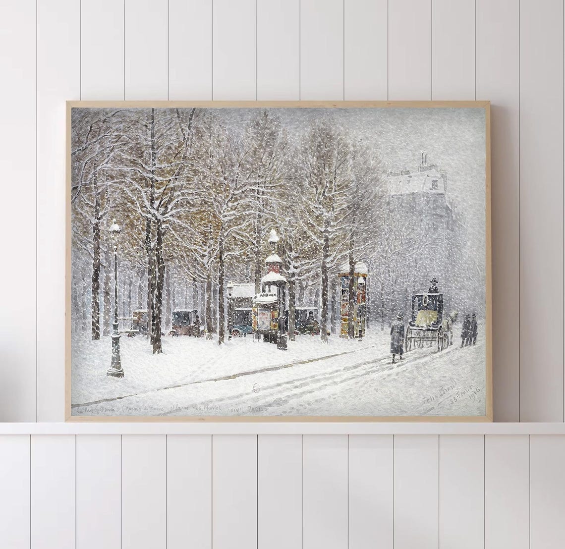 Winter Wonderland Painting - 19th Century Impressionism - Subtle ...