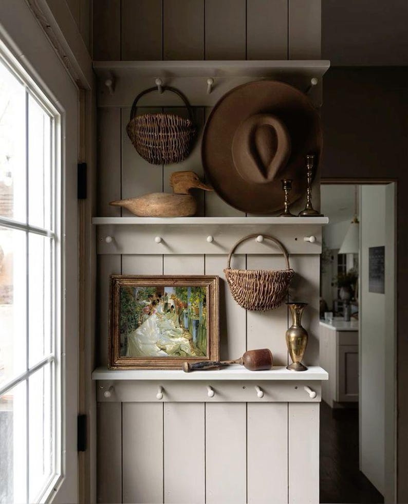 Mending the Sail - Restored Vintage Art - 19th Century Impressionism ...