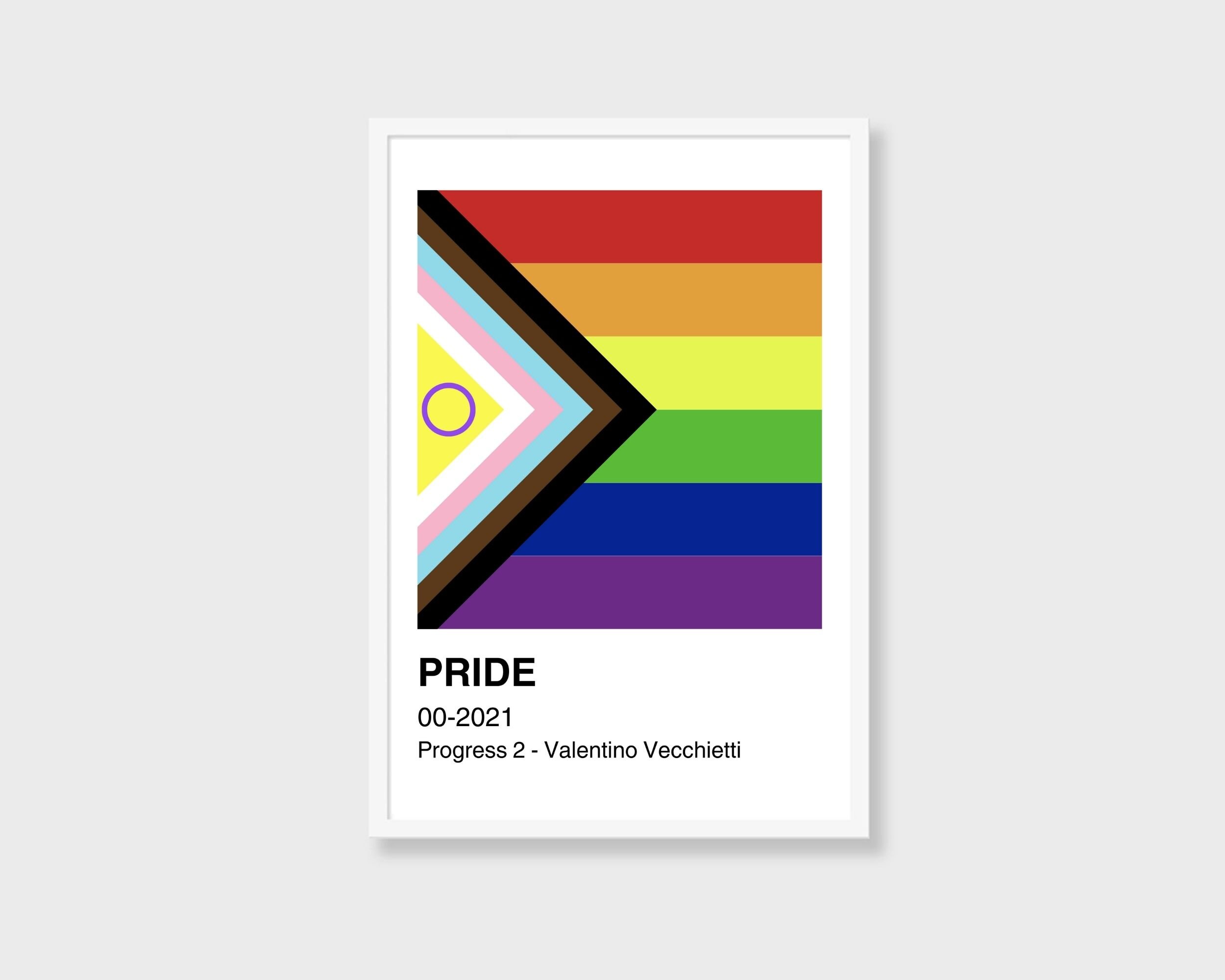 Pride Progress 2 Flag, Digital Download LGBTQ Wall Art, Pride Month ...
