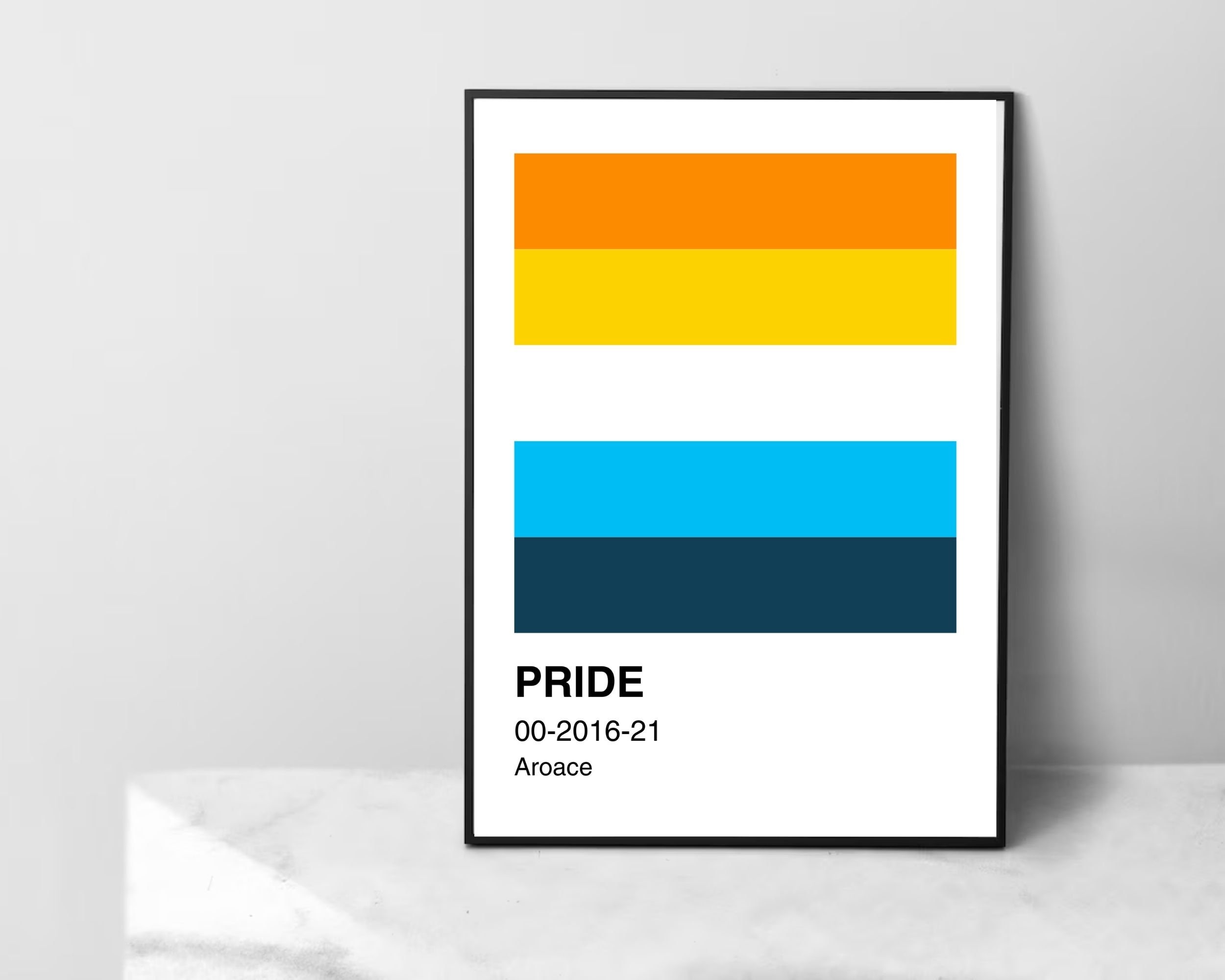 Pride Aroace Flag Digital Download, Wall Art Poster, LGBTQ Print, Pride ...
