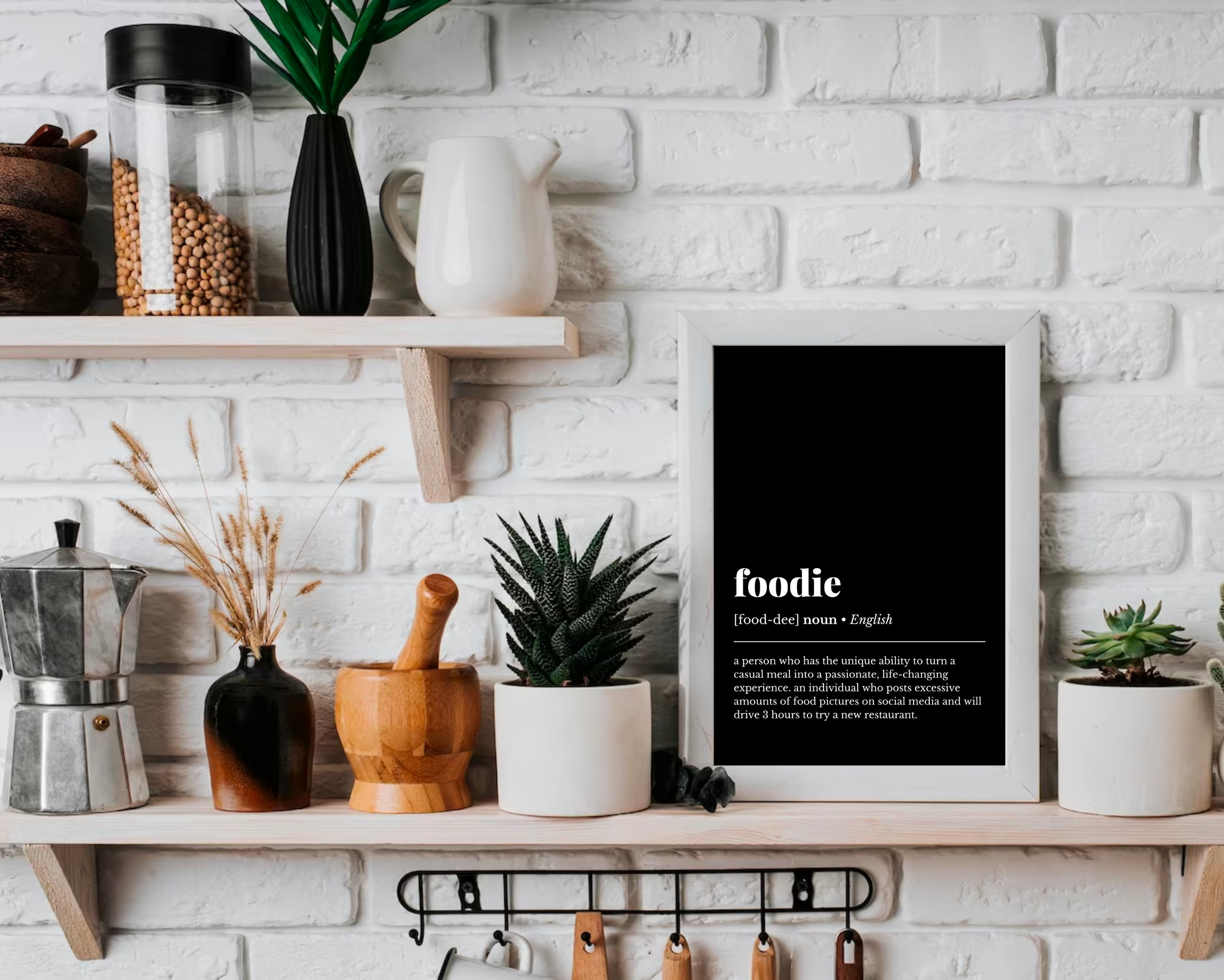 Foodie Definition Printable Foodie Art Kitchen Decor Kitchen Wall Art ...