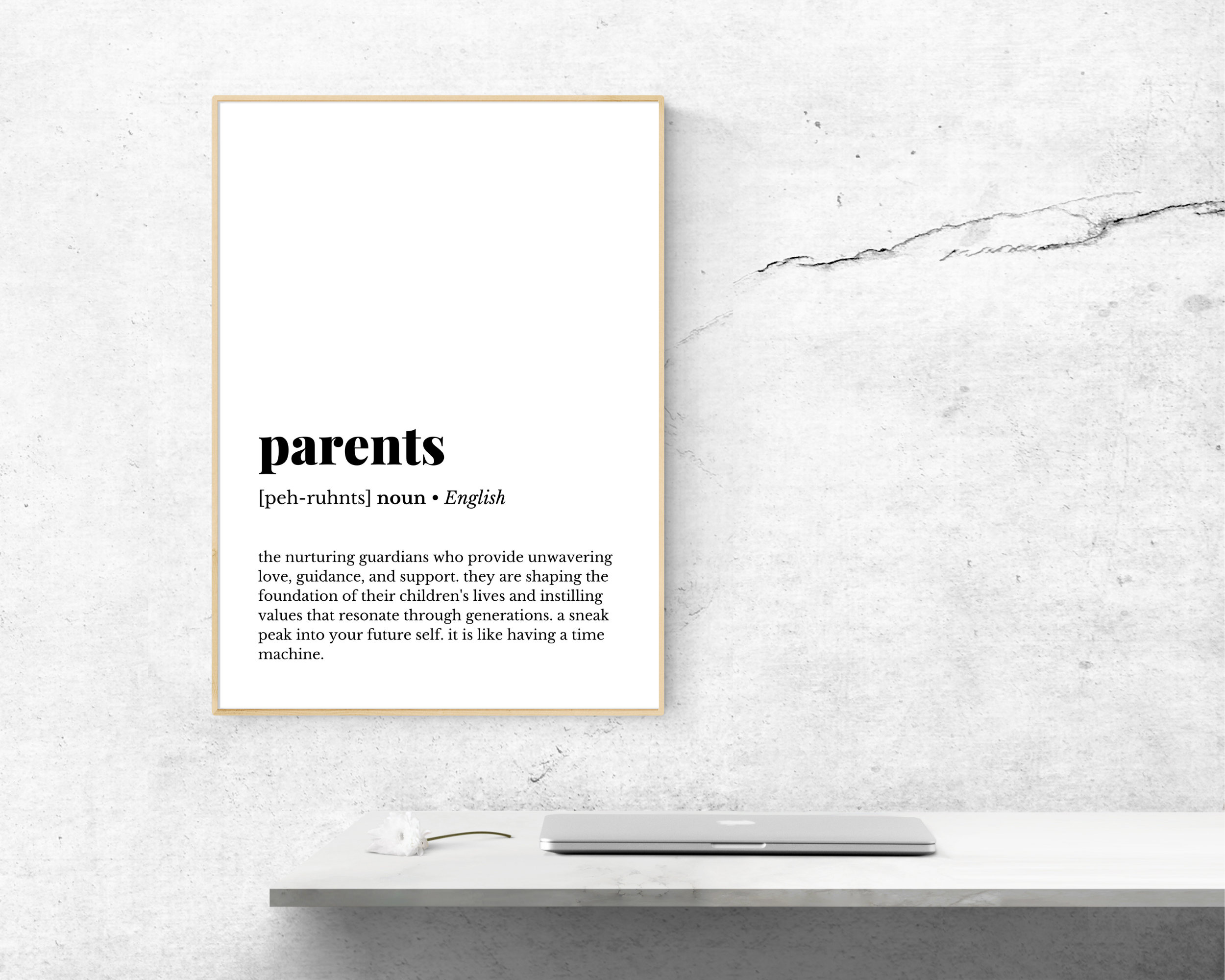 Parents Definition Wall Art, Parenthood Art Print, Family Art, Digital ...
