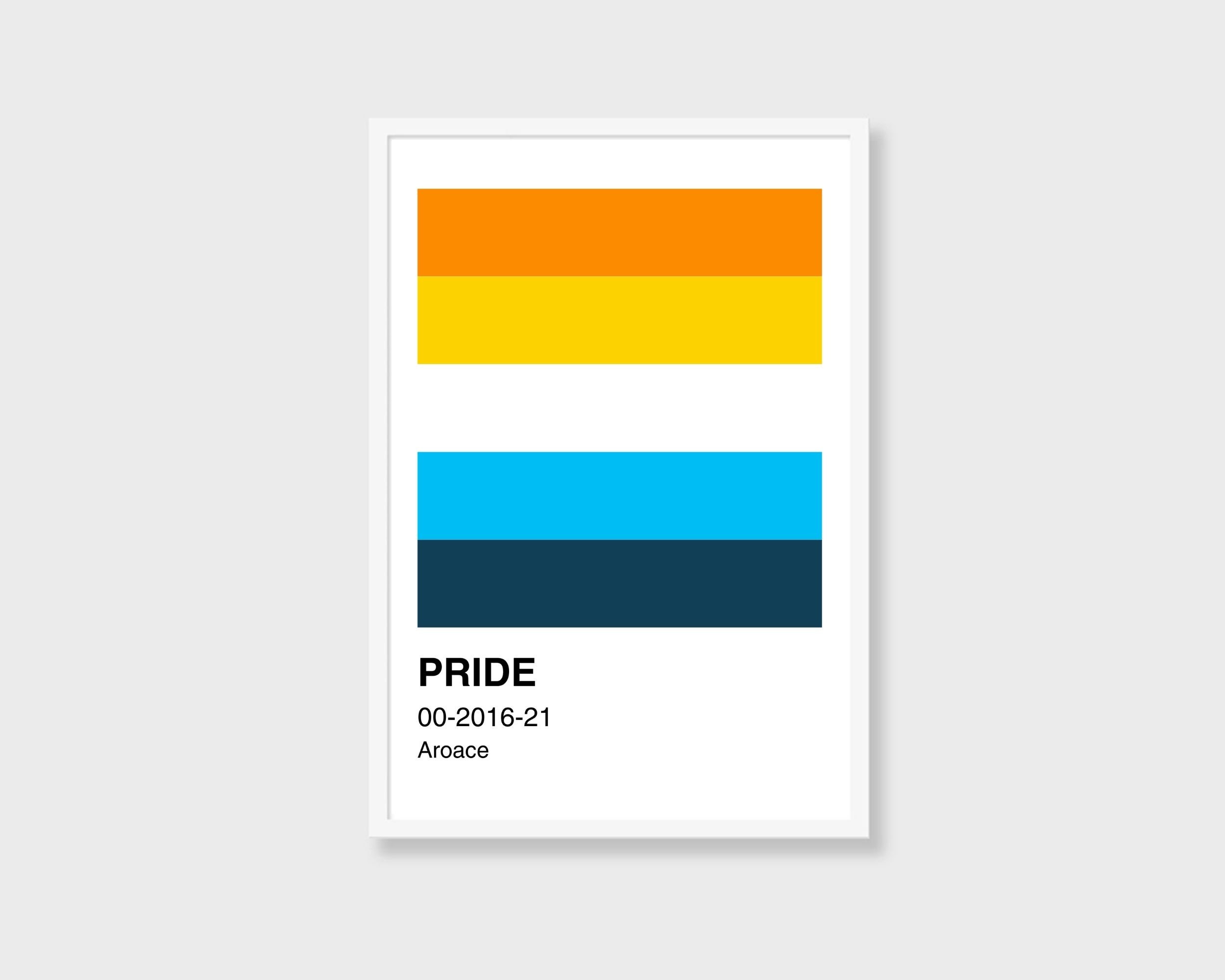 Pride Aroace Flag Digital Download, Wall Art Poster, LGBTQ Print, Pride ...