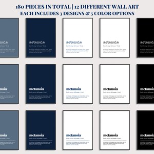 Greek Words Definition Wall Art Bundle in Multiple Colors Definition ...