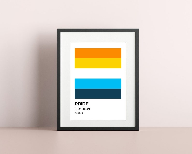 Pride Aroace Flag Digital Download Wall Art Poster LGBTQ - Etsy