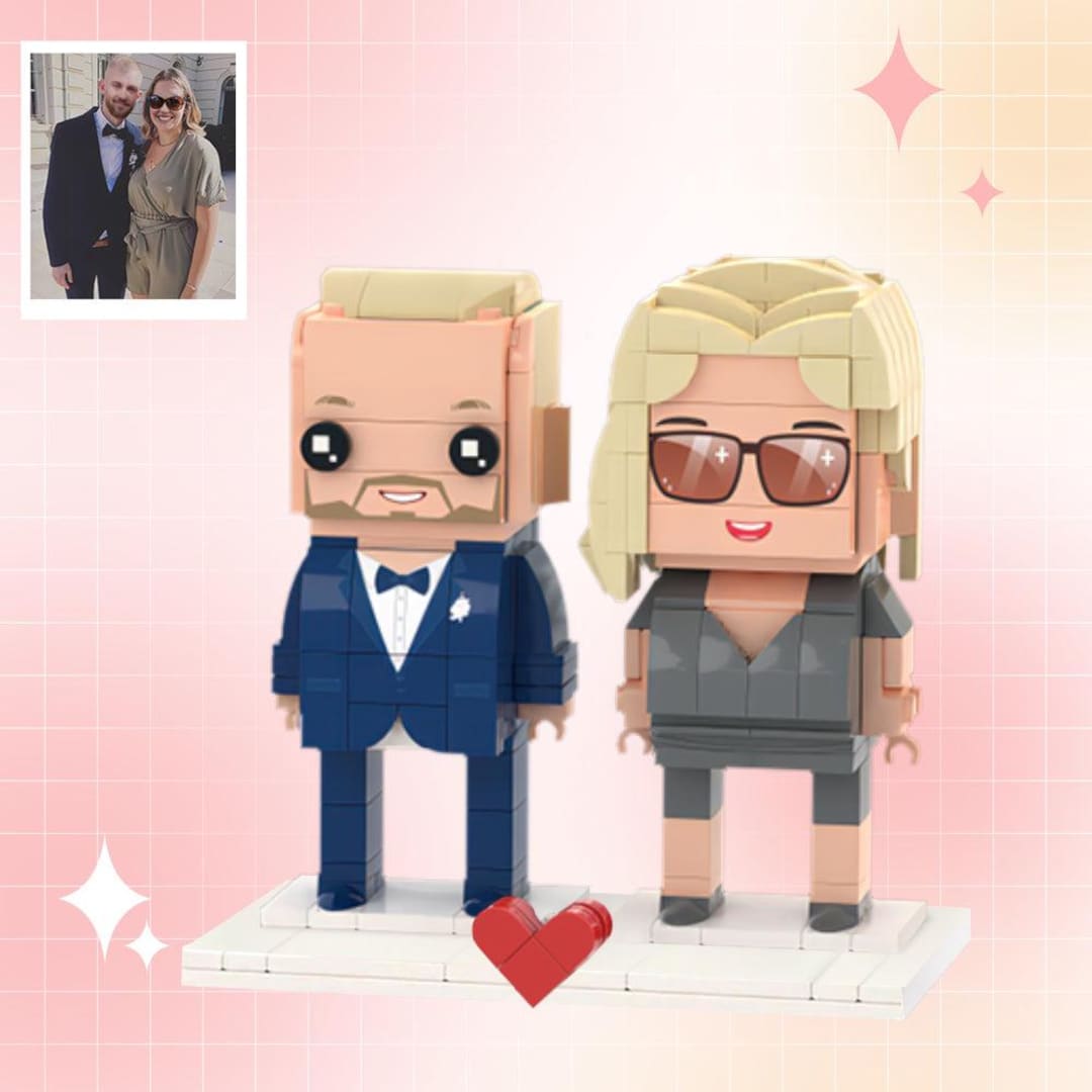 Custom Couple Brick Figures: Unique Block Toy Gift - Etsy